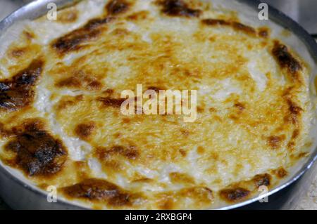 Baked Egyptian rice or Roz muammar's combination of rice, fresh cream ...