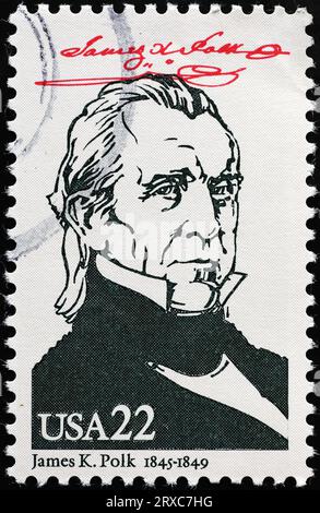 Vintage portrait of James K Polk Stock Photo - Alamy