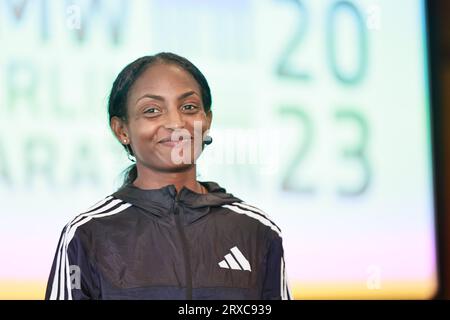 09/24/2023, Berlin, Germany. Magdalena Shauri at the award ceremony ...