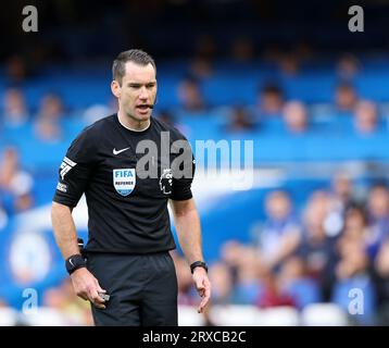 Referee Jarred Gillett during the Premier League match at the Gtech ...