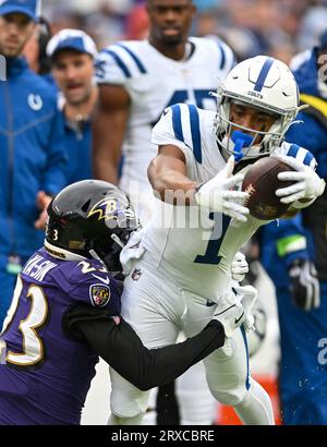 Baltimore Ravens cornerback Rock Ya-Sin (23) during an NFL football ...