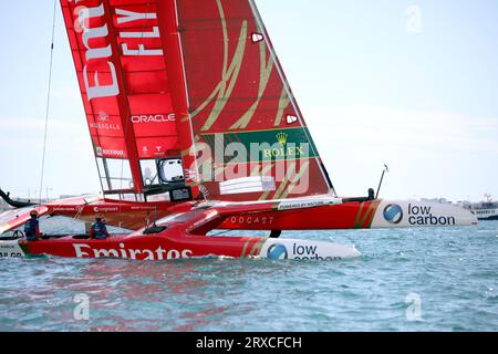 Taranto, Italy. 24th Sep, 2023. Ben Ainslie Great Britain skipper with ...