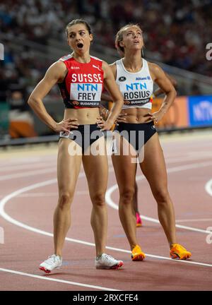 Géraldine Frey of Switzerland and Rani Rosius of Belgium competing in ...