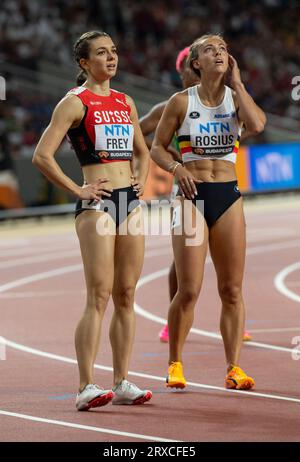 Rani Rosius of Belgium competing in the 100m semi-finals at the World ...