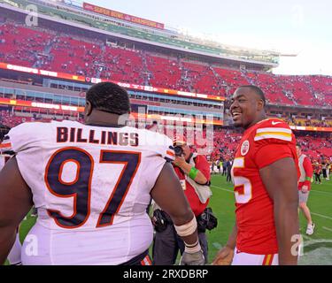 Chicago Bears defensive tackle Andrew Billings (97) leaves the field ...