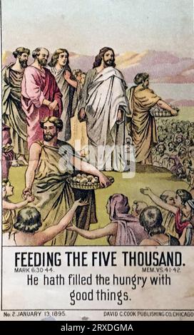 Illustration of The Loaves and The Fishes by (Feeding the Five Thousand ...