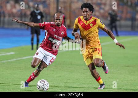Cairo, Egypt. 24th Sep, 2023. Amanuel Terfa Mengesha (front) of Saint ...