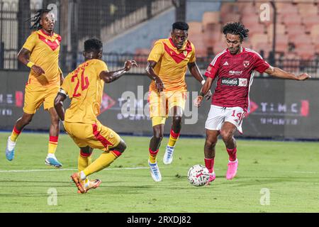 Cairo, Egypt. 24th Sep, 2023. Amanuel Terfa Mengesha (front) of Saint ...