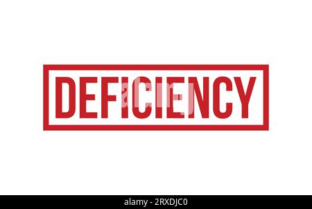Red Deficiency Rubber Stamp Seal Vector Stock Vector Image & Art - Alamy