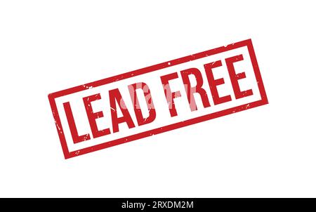 Red Lead Free Rubber Stamp Seal Vector Stock Vector Image & Art - Alamy