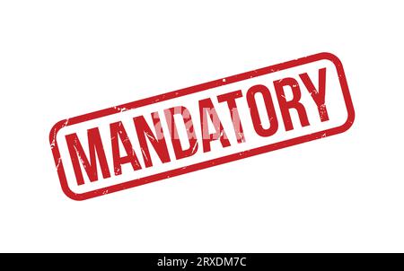 Red Mandatory Rubber Stamp Seal Vector Stock Vector Image & Art - Alamy