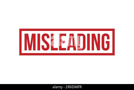 Red Misleading Rubber Stamp Seal Vector Stock Vector Image & Art - Alamy