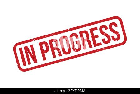 Red In Progress Rubber Stamp Seal Vector Stock Vector Image & Art - Alamy