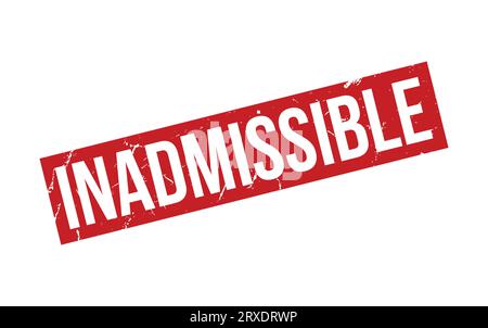 Inadmissible Rubber Stamp Seal Vector Stock Vector Image & Art - Alamy