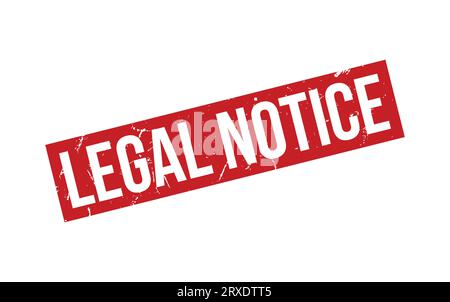 Red Legal Notice Rubber Stamp Seal Vector Stock Vector Image & Art - Alamy