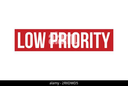 Red Low Priority Rubber Stamp Seal Vector Stock Vector Image & Art - Alamy
