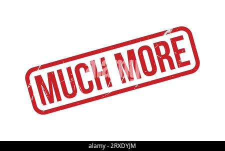 Red Much More Rubber Stamp Seal Vector Stock Vector Image & Art - Alamy