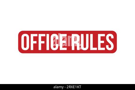Red Office Rules Rubber Stamp Seal Vector Stock Vector Image & Art - Alamy