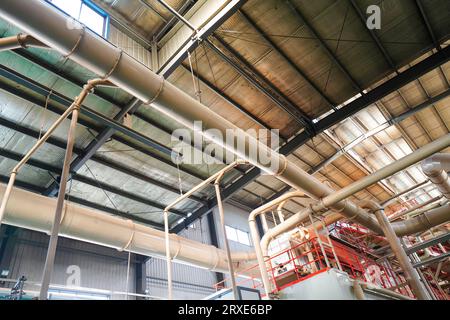 Pipeline facilities in a factory Stock Photo - Alamy
