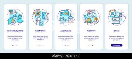 Colorful C2C layout with linear icons Stock Vector Image & Art - Alamy