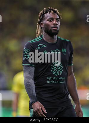 Allan Saint-Maximin #97 of Al-Ahli Saudi FC in action during their ...