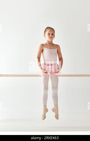 child ballet dancer leap or dance Stock Photo - Alamy