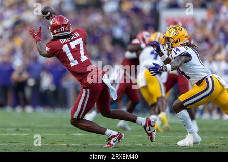 Arkansas wide receiver Tyrone Broden (17) against Auburn during an NCAA ...