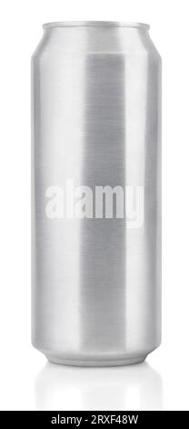 Aluminium closed beer can isolated on white background Stock Photo - Alamy