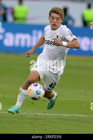 Ritsu. Doan. fotografiert beim Spiel Eintracht. Frankfurt gegen ...