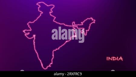 Vector map of India country Stock Photo - Alamy