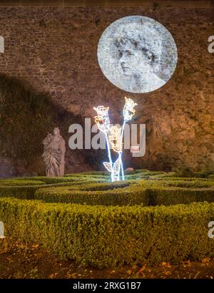 neon light gardens - prince's castle Stock Photo - Alamy