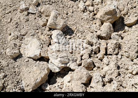 Open pit mine of bentonite. Cabo de Gata Geopark, Almeria, Andalusia ...