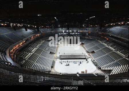 Cologne, Germany. 25th Sep, 2023. View of the LanxessArena. Built in ...