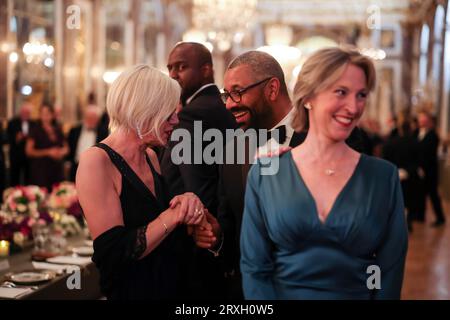 Susie Cleverly, wife of Foreign Secretary James Cleverly, seen during ...