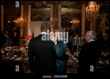 Susie Cleverly, wife of Foreign Secretary James Cleverly, seen during ...