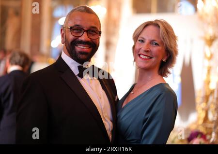 Susie Cleverly, wife of Foreign Secretary James Cleverly, seen during ...