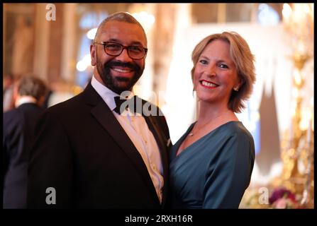 Susie Cleverly, wife of Foreign Secretary James Cleverly, seen during ...