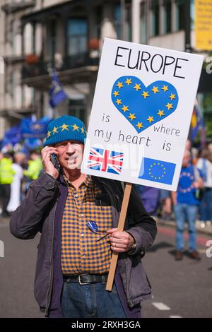Protest march for the UK to rejoin the European Union after Brexit ...