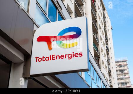 TotalEnergies sign at gas station Stock Photo - Alamy