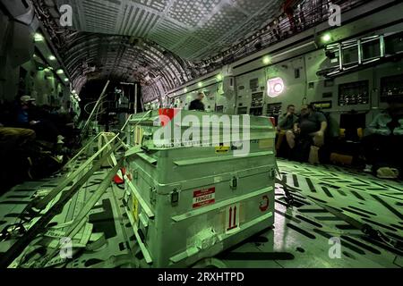 A container with the science canister from NASA's OSIRIS-REx mission is ...