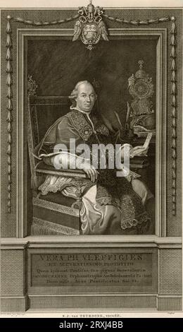 PIO VI. PAPA . 1717-1799. OLEO ANONIMO. MUSEO LAZARO GALDIANO Stock ...