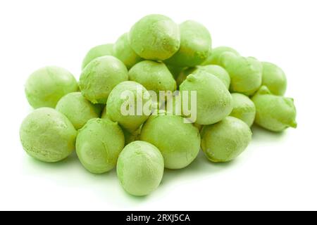 Green Freeze Dried Saltwater Taffy on a White Background Stock Photo ...