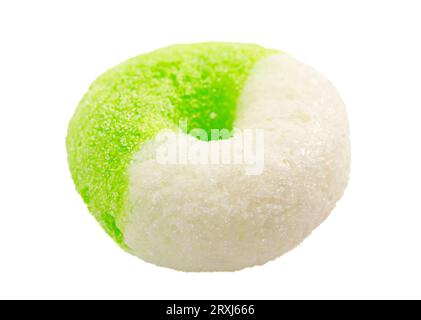 Green Apple Fruit Ring Freeze Dried Fruit Rings on a White Background ...