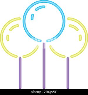 helium neon glowing balloon icon Stock Vector Image & Art - Alamy