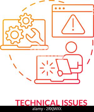 2D technical issues linear icon concept Stock Vector Image & Art - Alamy