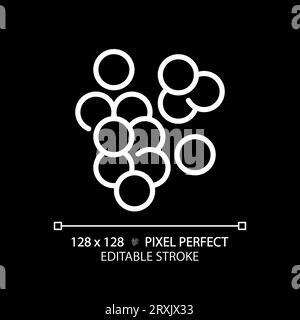 2D customizable thin line white spirochete icon Stock Vector Image ...