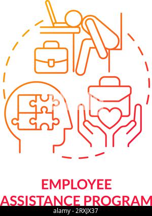 2D employee assistance program linear icon concept Stock Vector Image ...