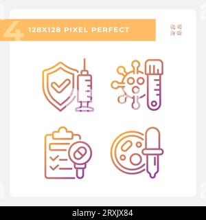 2D gradient bacteria icons pack Stock Vector Image & Art - Alamy