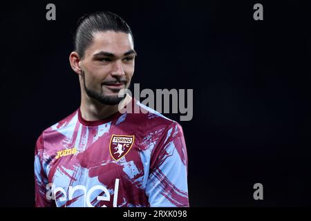 Saba Sazonov of Torino FC in action during the Serie A football match ...