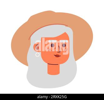 woman gardener with hat avatar character avatar character vector ...
